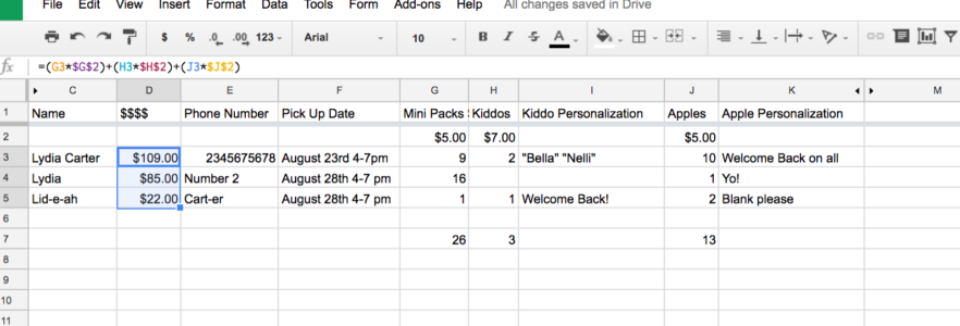 Bulk Holiday Orders – Google Forms Edition